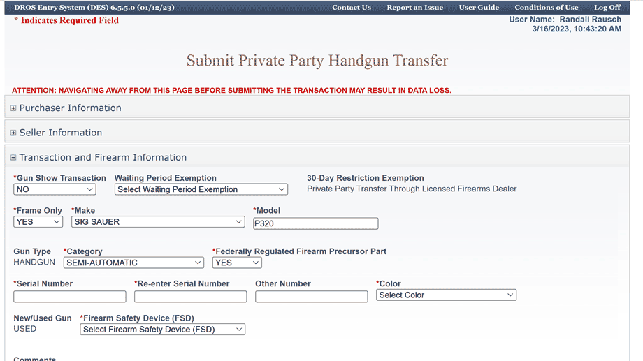 Sig Custom Works FCU DROS in California? - Calguns.net